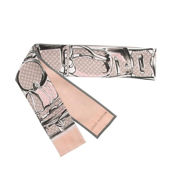 Louis Vuitton | Accessories | Louis Vuitton Silk Trunks Bandeau Scarf ...